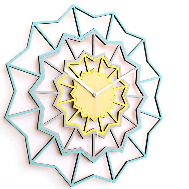 Chevron Wall Clock - Etsy