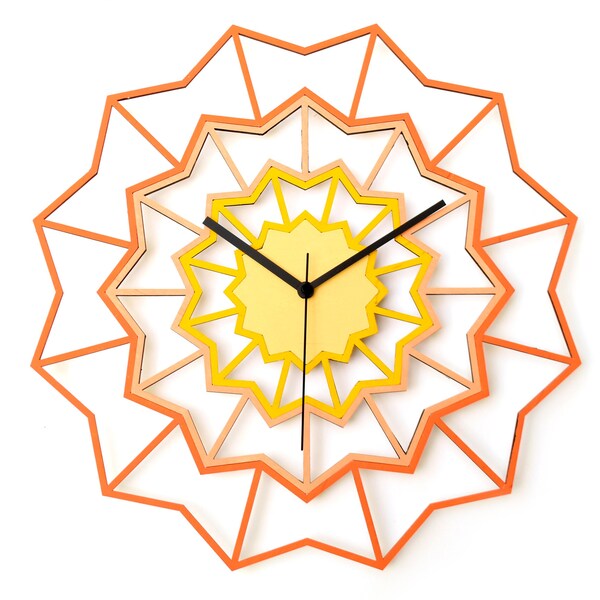 Chevron Wall Clock - Etsy