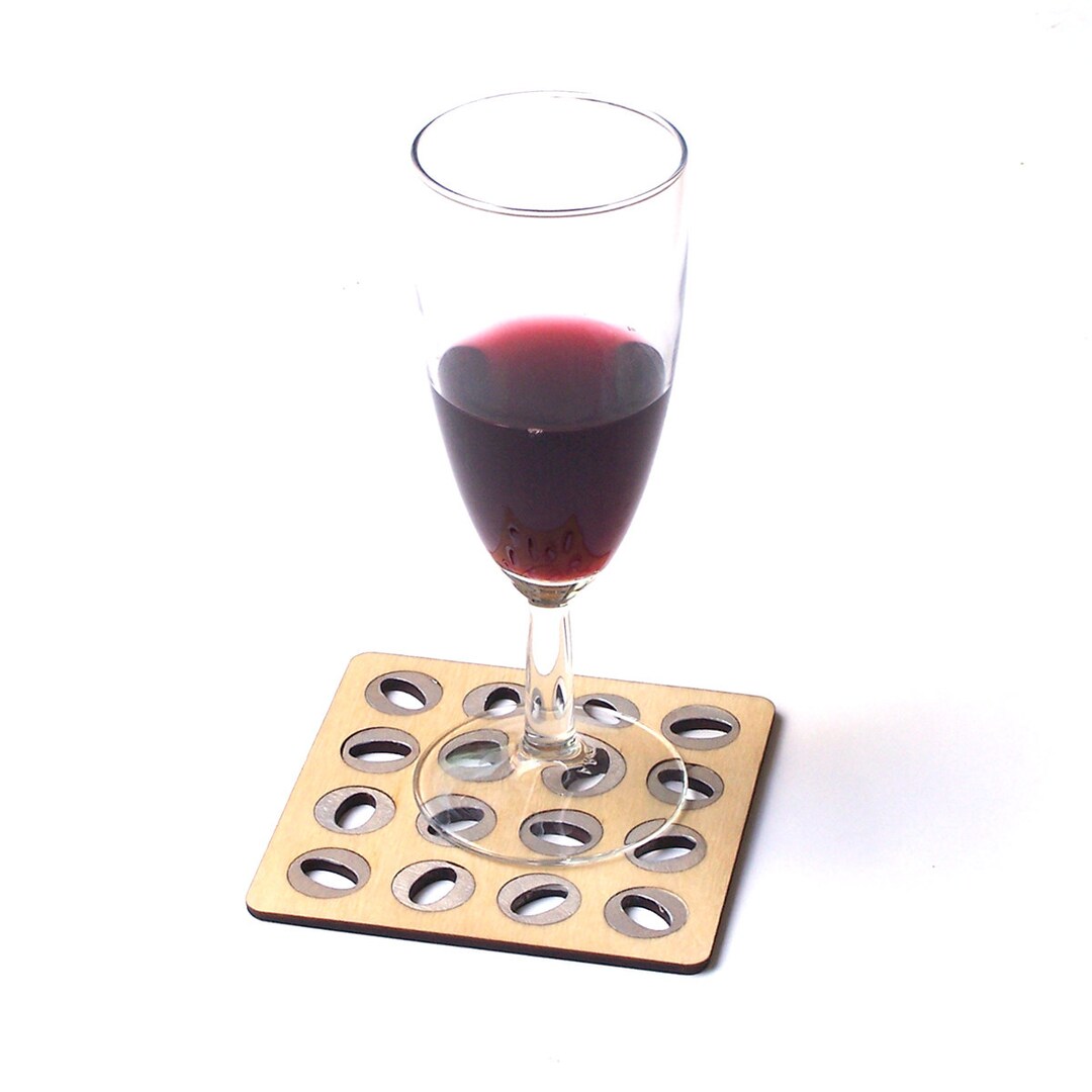 Set of Elegant Laser Cut Wooden Coasters - Model 4.2 - Etsy