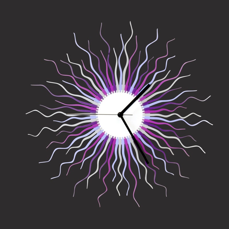 Purple Clocks - Etsy