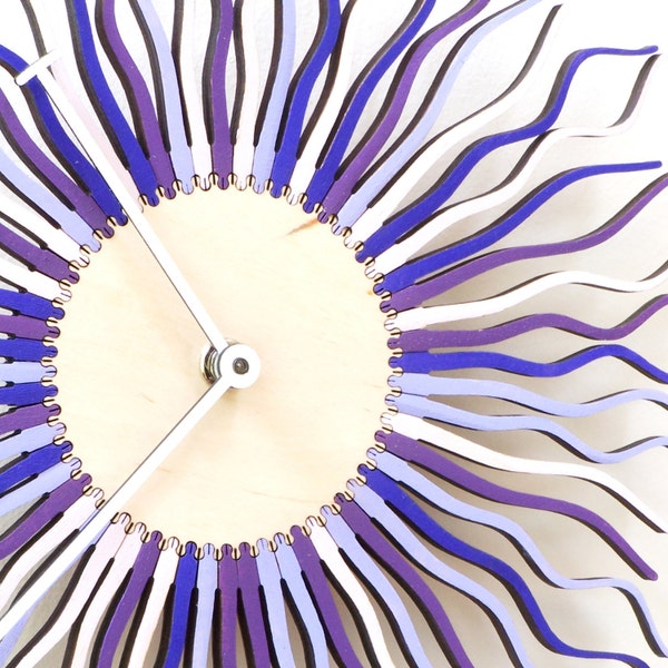Purple Wall Clock - Etsy