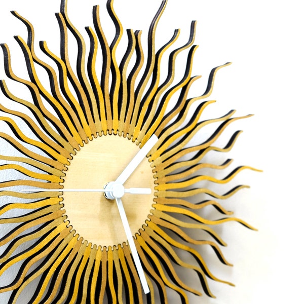 Yellow Wall Clock - Etsy
