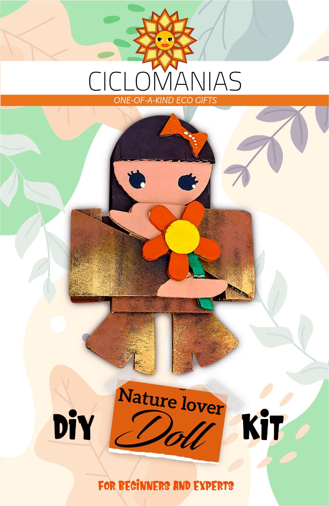DIY Nature Lover Doll Kit: Recycled Cardboard Craft - Etsy UK