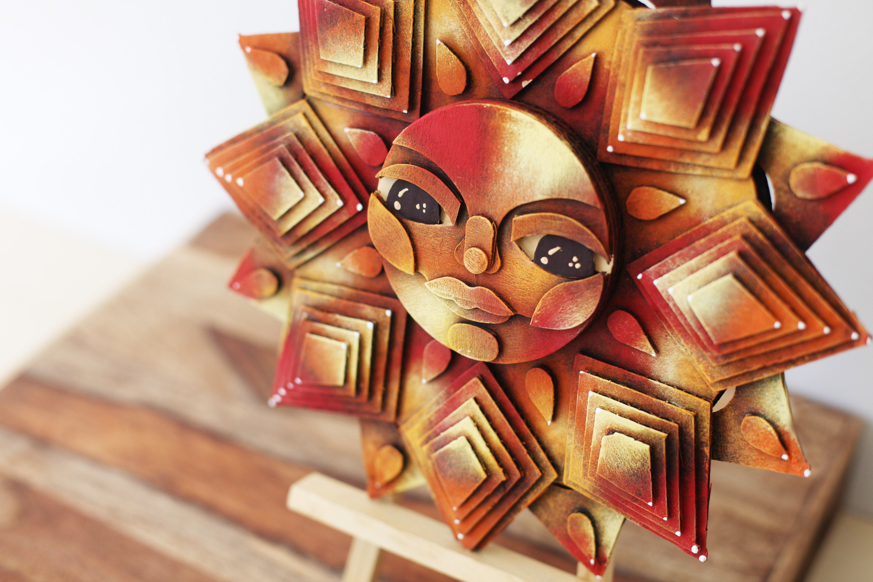 Sun Home Office Wall Décor / Bohemian Décor/cardboard Art/ Personalized ...