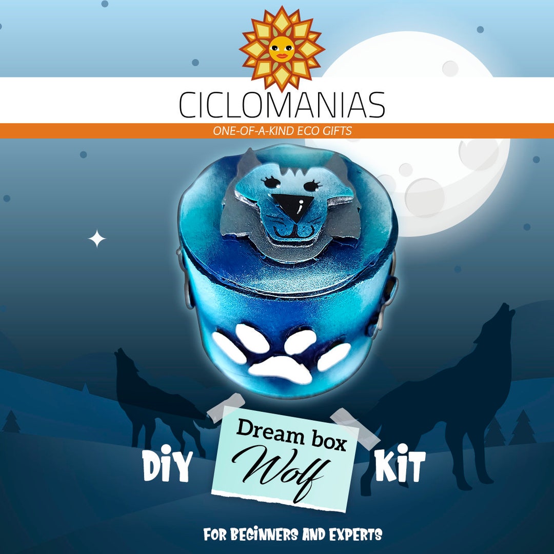Wolf Dream Box DIY Kit: Recycled Cardboard Family Activity - Etsy