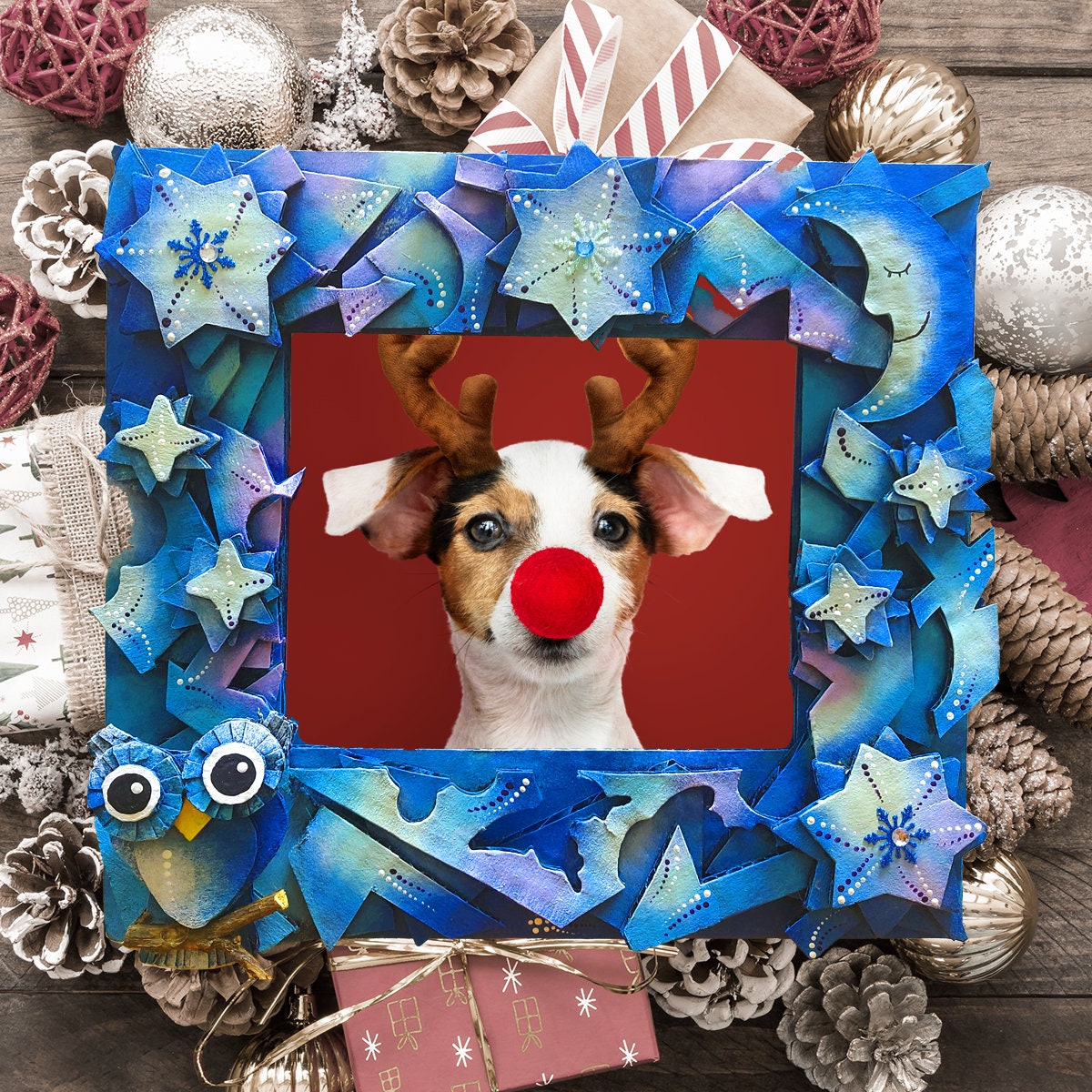 Christmas Custom Photo Frame - Etsy