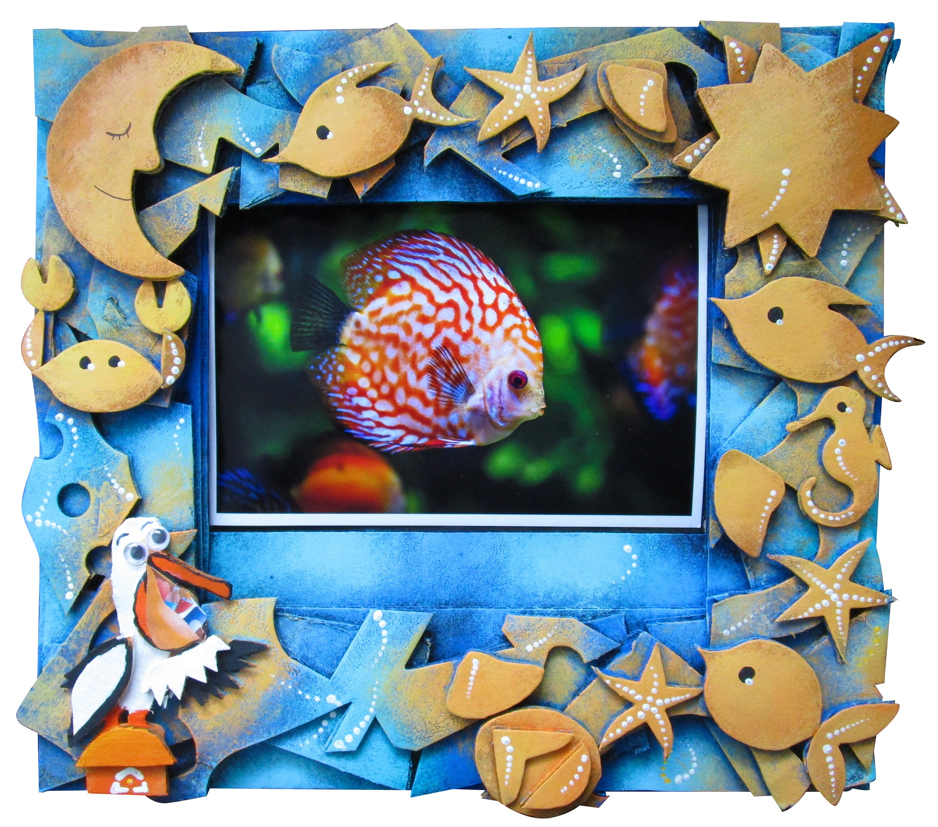 Wandbehang Ocean Frame. Karton Fotorahmen 4 x6. Fischrahmen | Etsy
