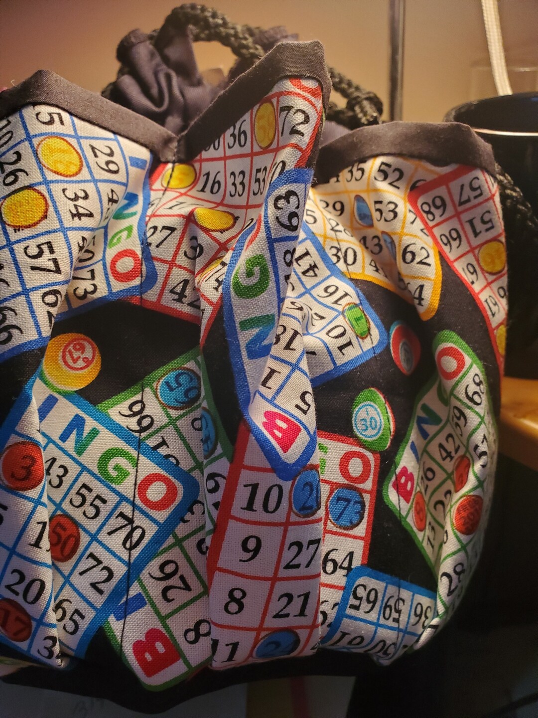 Assorted Bingo Cards Print 9 Pocket Bingo Bag Handmade - Etsy