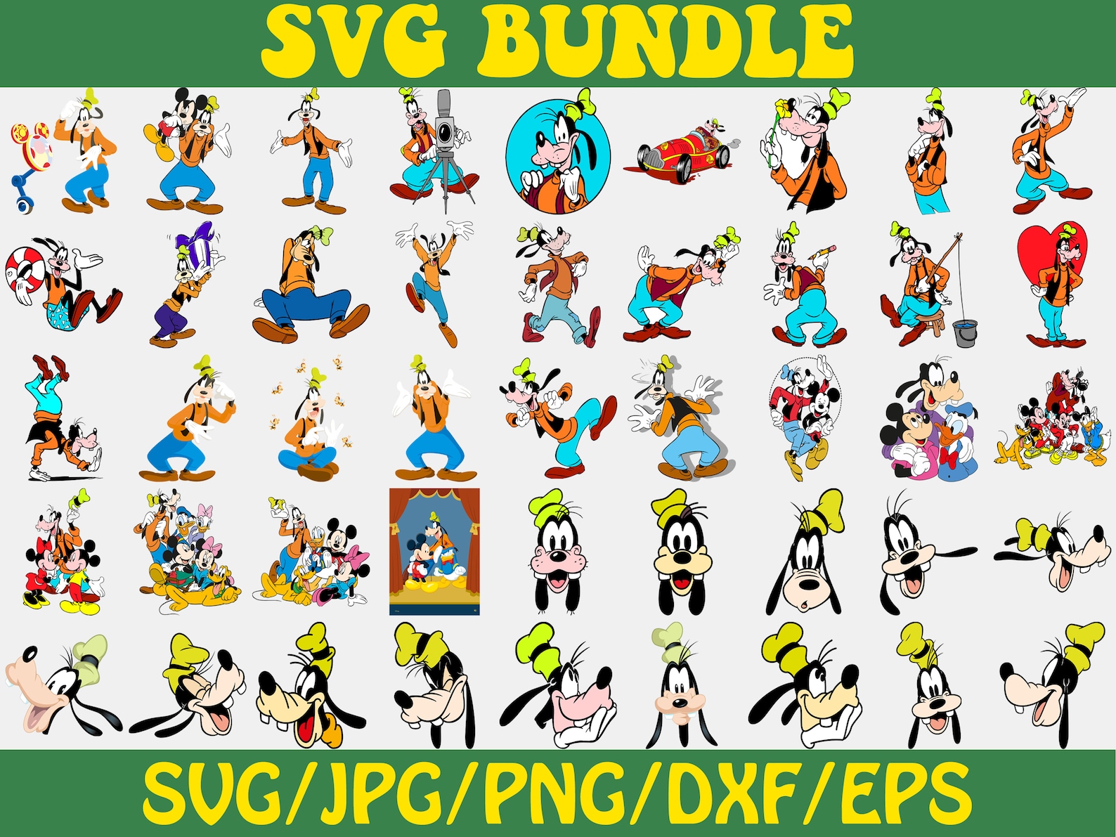 150+ Digital PNG Bundle, Cute Goofy SVG Bundle, PNG for Shirts, Cute ...