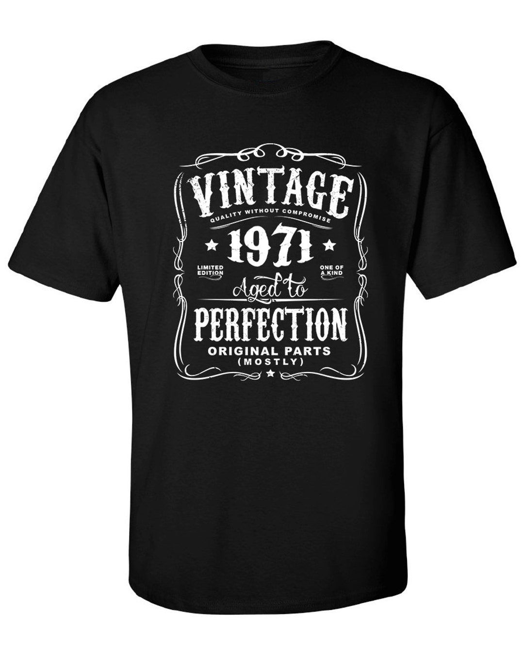 Vintage 1971 Shirt for Him, 54th Birthday Gift for Men and Women ...