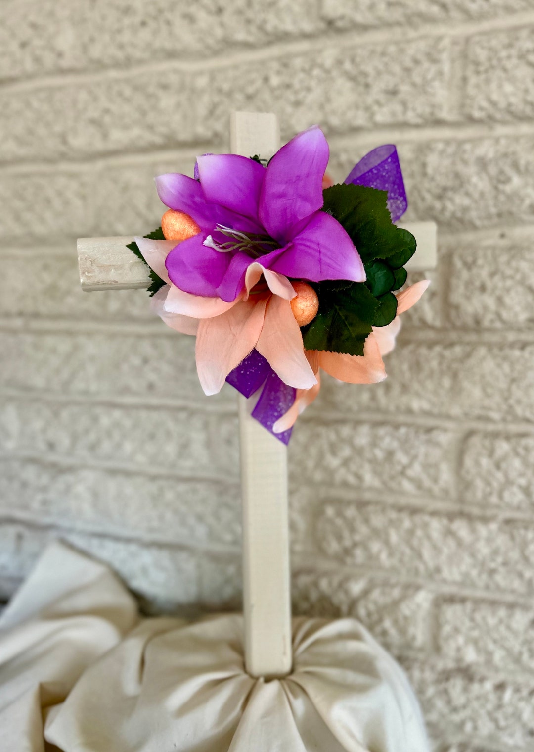 Easter Cemetery Flowers, Cemetery Decoration, Memorial Flowers, Cross ...