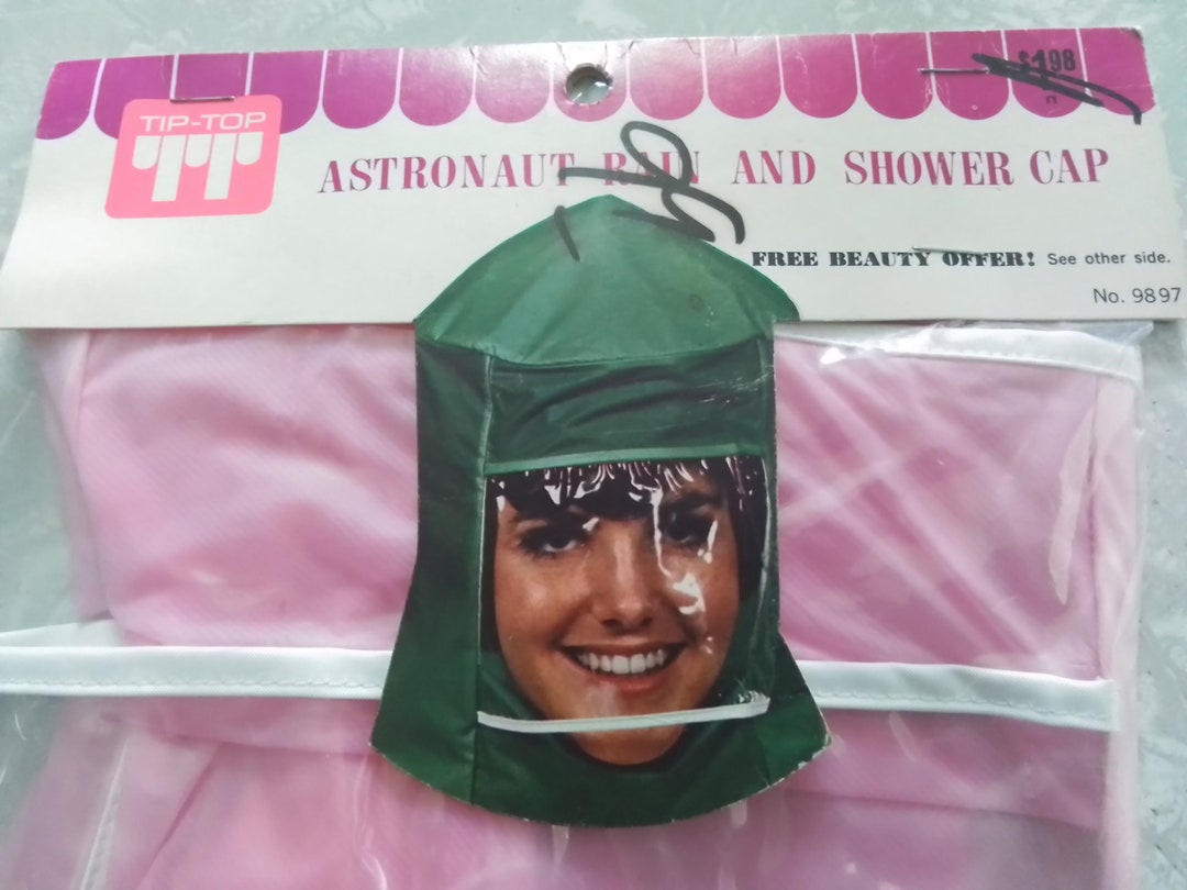Vintage Rain and Shower Cap / ASTRONAUT / 1960's-70's / Tip-top / Made ...