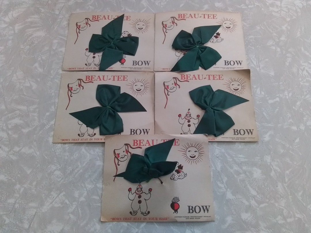 Vintage Hair Bows / 1940's / Pin-up Girl / NOS - Etsy