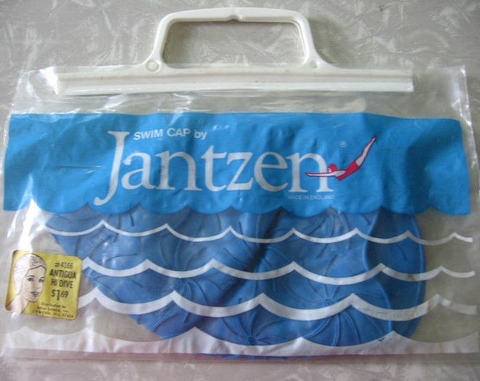 Vintage Swim Cap / JANTZEN / Antigua Hi Dive / Strapless Model / Made ...