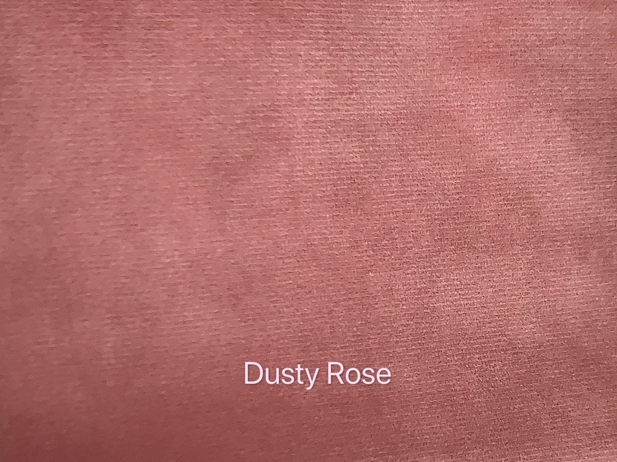 Dusty Rose Luxury Velvet Curtains / Custom Made Curtain Panels / Rod ...