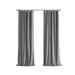 Silver Grey Luxury Velvet Curtains, Custom Made Curtain Panels, Rod ...