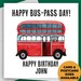 Personalized Bus Pass Retirement Card: Old Age Birthday - Etsy
