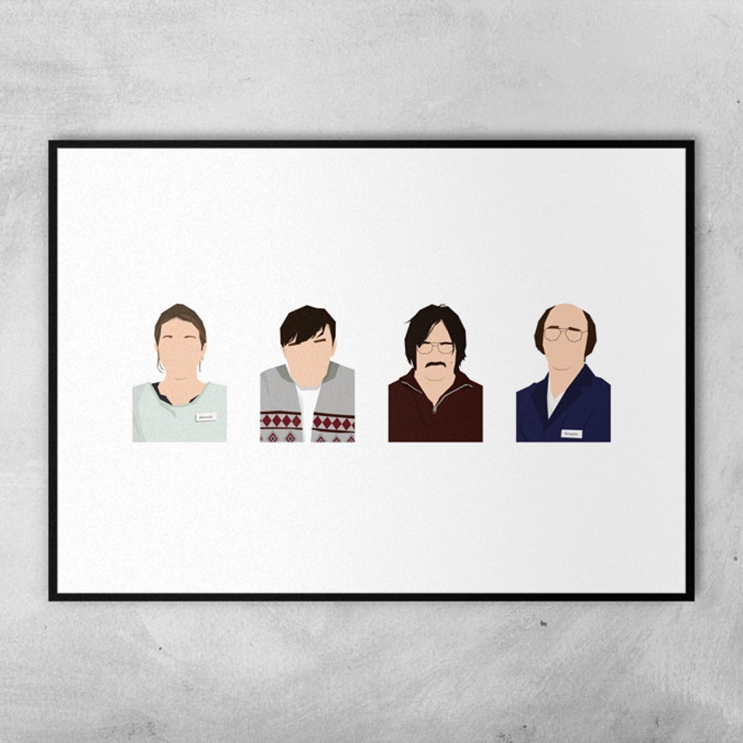 Derek Ricky Gervais Karl Pilkington Minimal Artwork - Etsy
