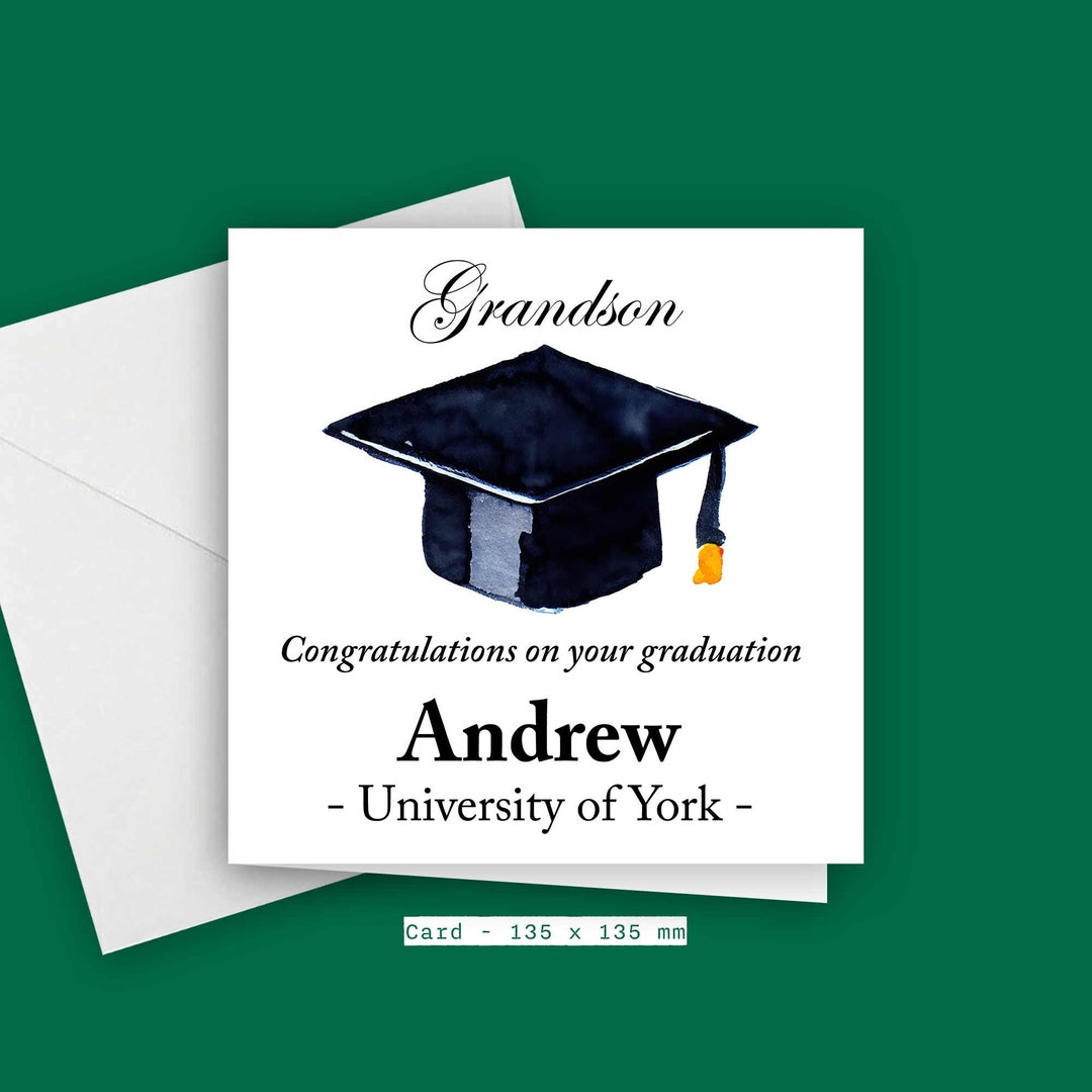 Customisable Graduation University Card - Etsy
