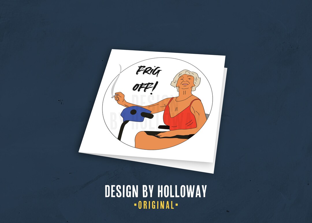 Benidorm | Madge Frig off Quote | Birthday Card | Greeting Card - Etsy