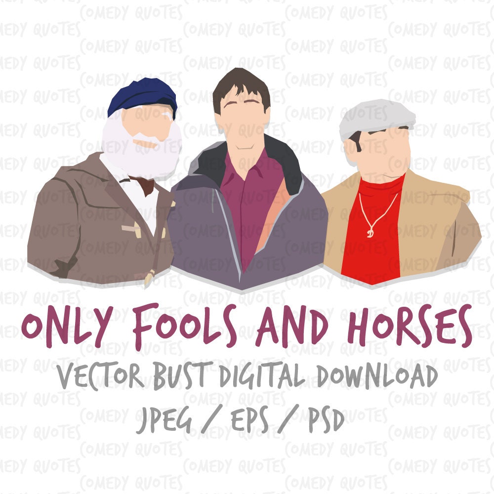 Only Fools and Horses Bust Vector Digital Download | Etsy