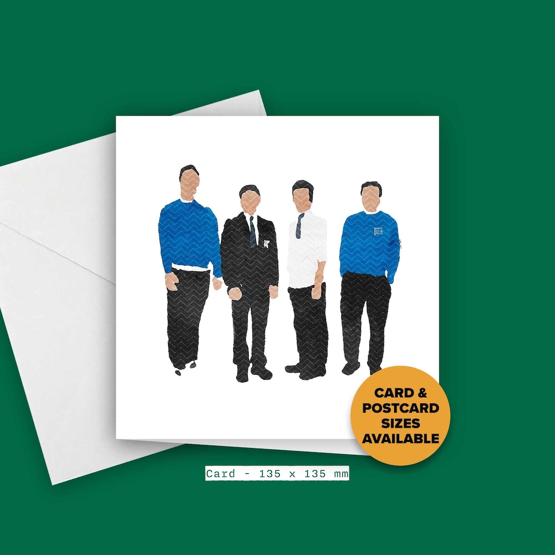 The Inbetweeners Birthday Card: Watercolor Art, Simon Card - Etsy