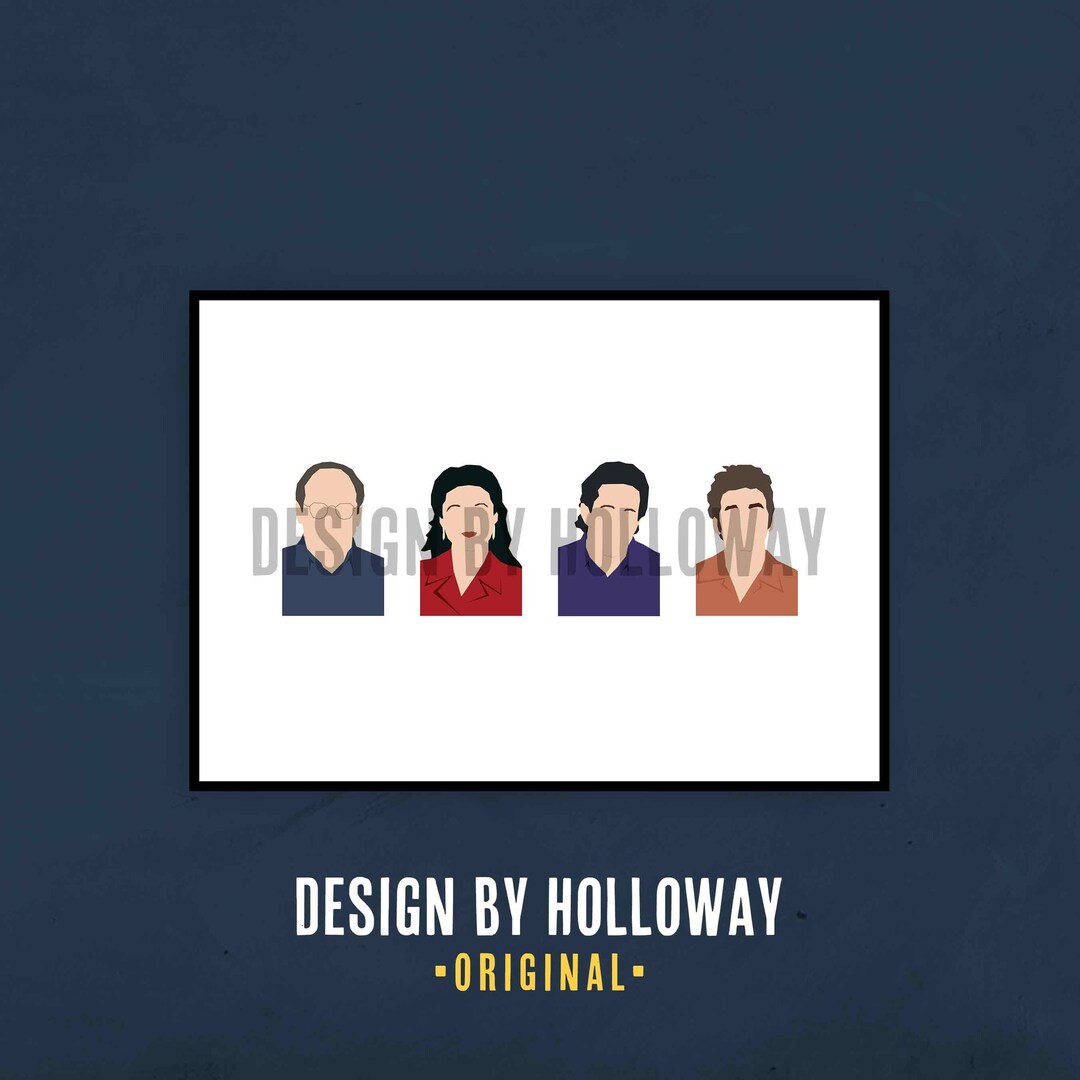 Seinfeld Minimal Artwork Poster Minimalist Print - Etsy