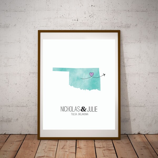 Custom State Map - Etsy