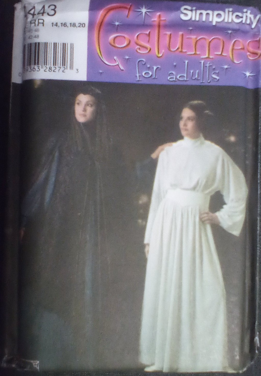 Simplicity Star Wars Costume Pattern: Princess Leia & Padme (adult 14 ...