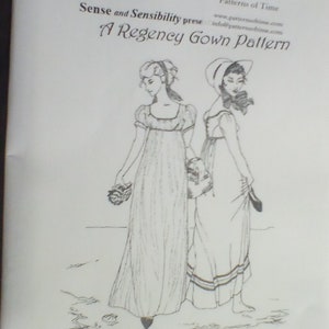 Sense and Sensibility Regency Gown Pattern. Sizes 6 Thru 18. Ff/uncut ...