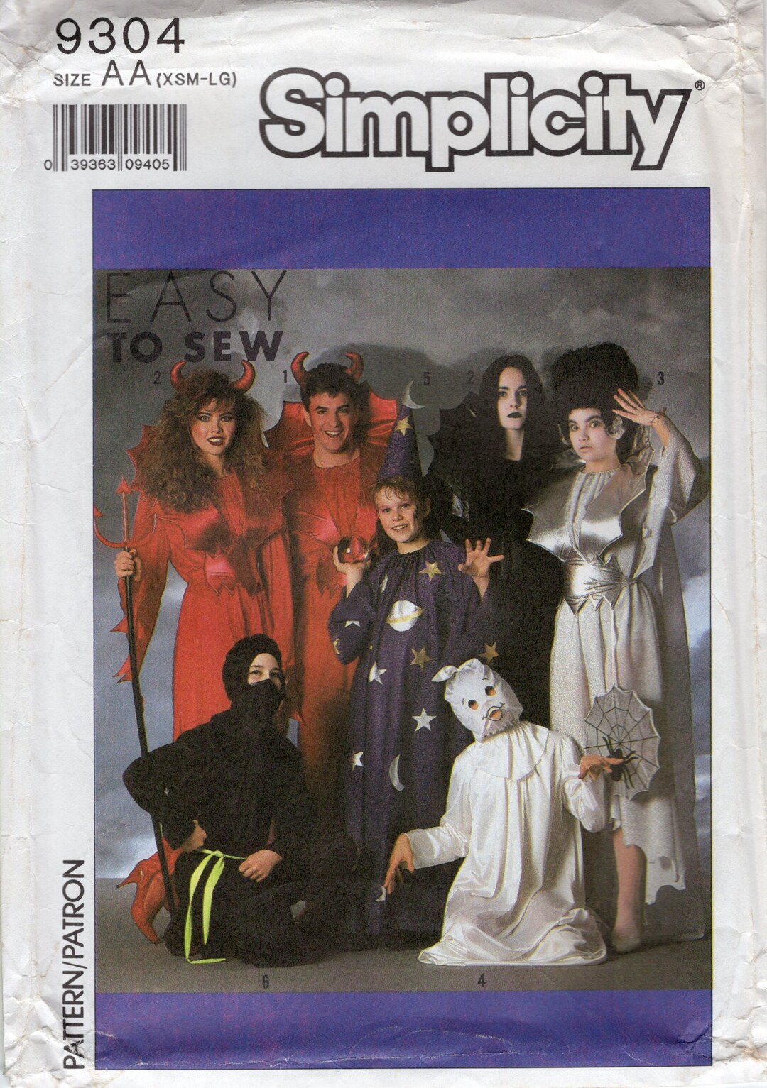 Simplicity Pattern 9304: Adult Costumes. Ninja Ghost Wizard - Etsy