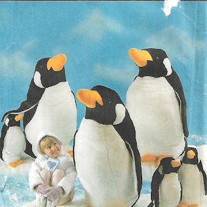 Vintage Simplicity Pattern 8212: Large and Small Stuffed Penguins. Ff ...