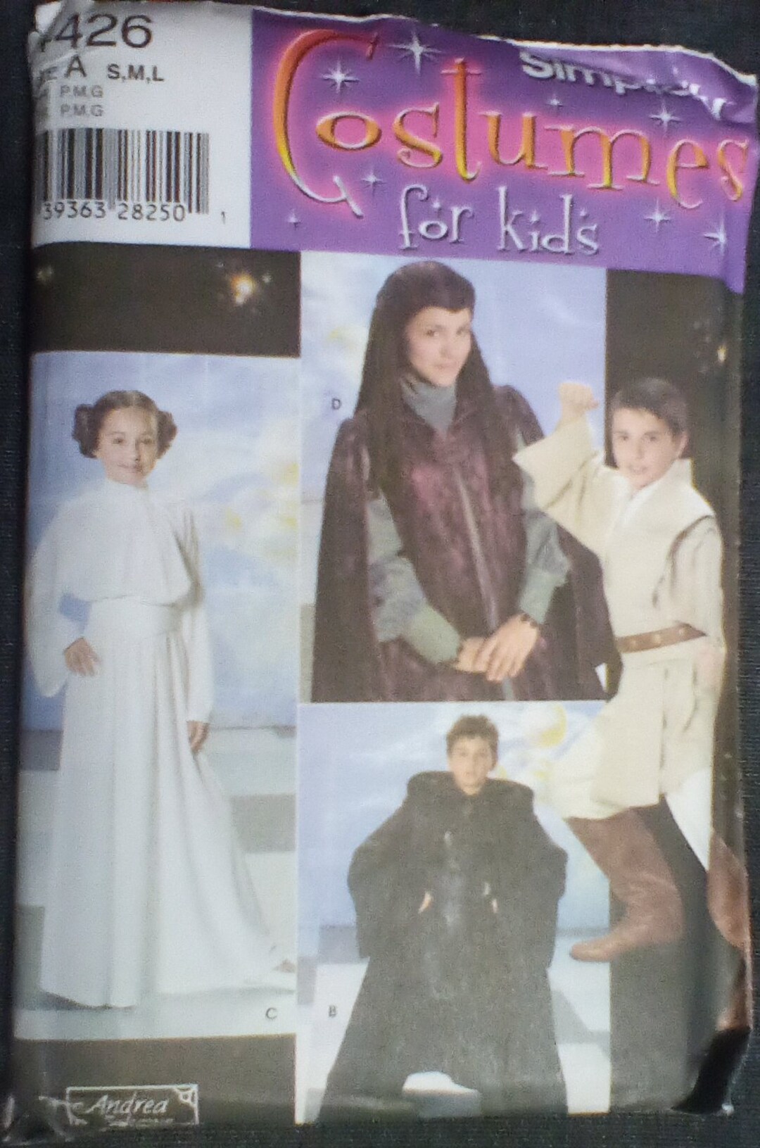 Simplicity Costume Pattern 4426: Kids’ Star Wars Costumes. Leia, Padme ...
