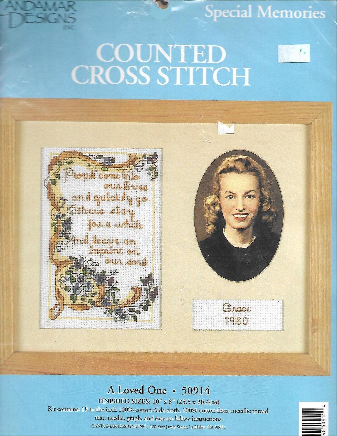 Candamar Designs Special Memories Cross Stitch Kit With Photo Mat 50914 ...