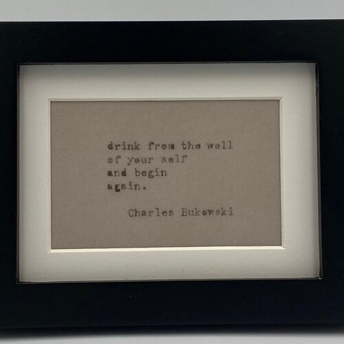 Charles Bukowski Print / Bukowski Quote / Large Sizes / - Etsy