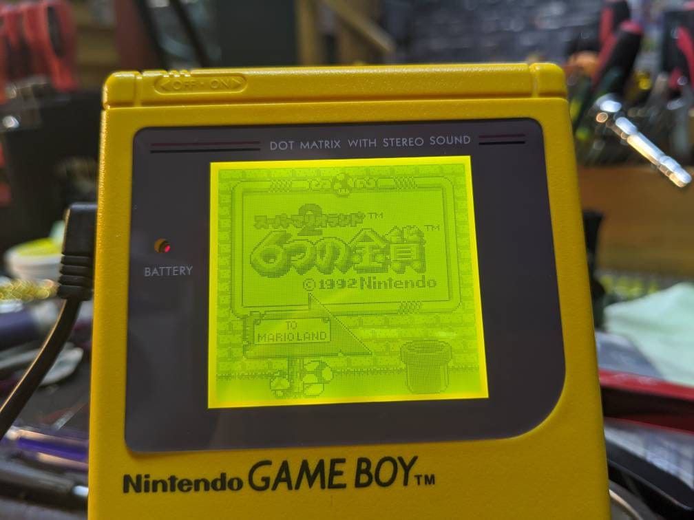 Customized/modded Yellow Game Boy DMG-001 With Yellow Back-light - Etsy