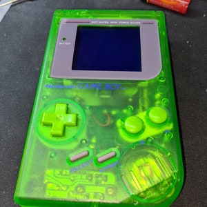 Customized/modded Clear Green Game Boy DMG-001 With Biverted | Etsy