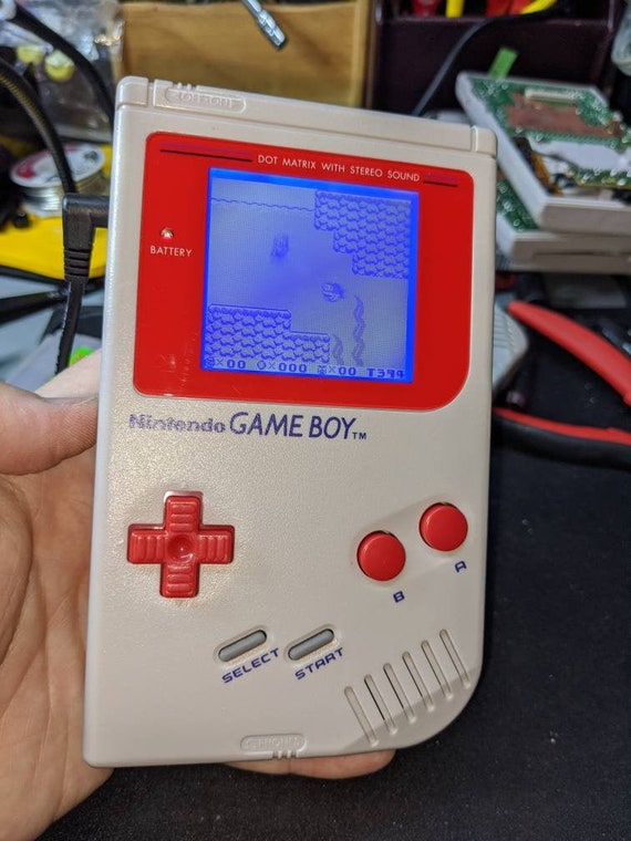 Customized/modded Game Boy red Bezel DMG-001 With Biverted | Etsy Canada