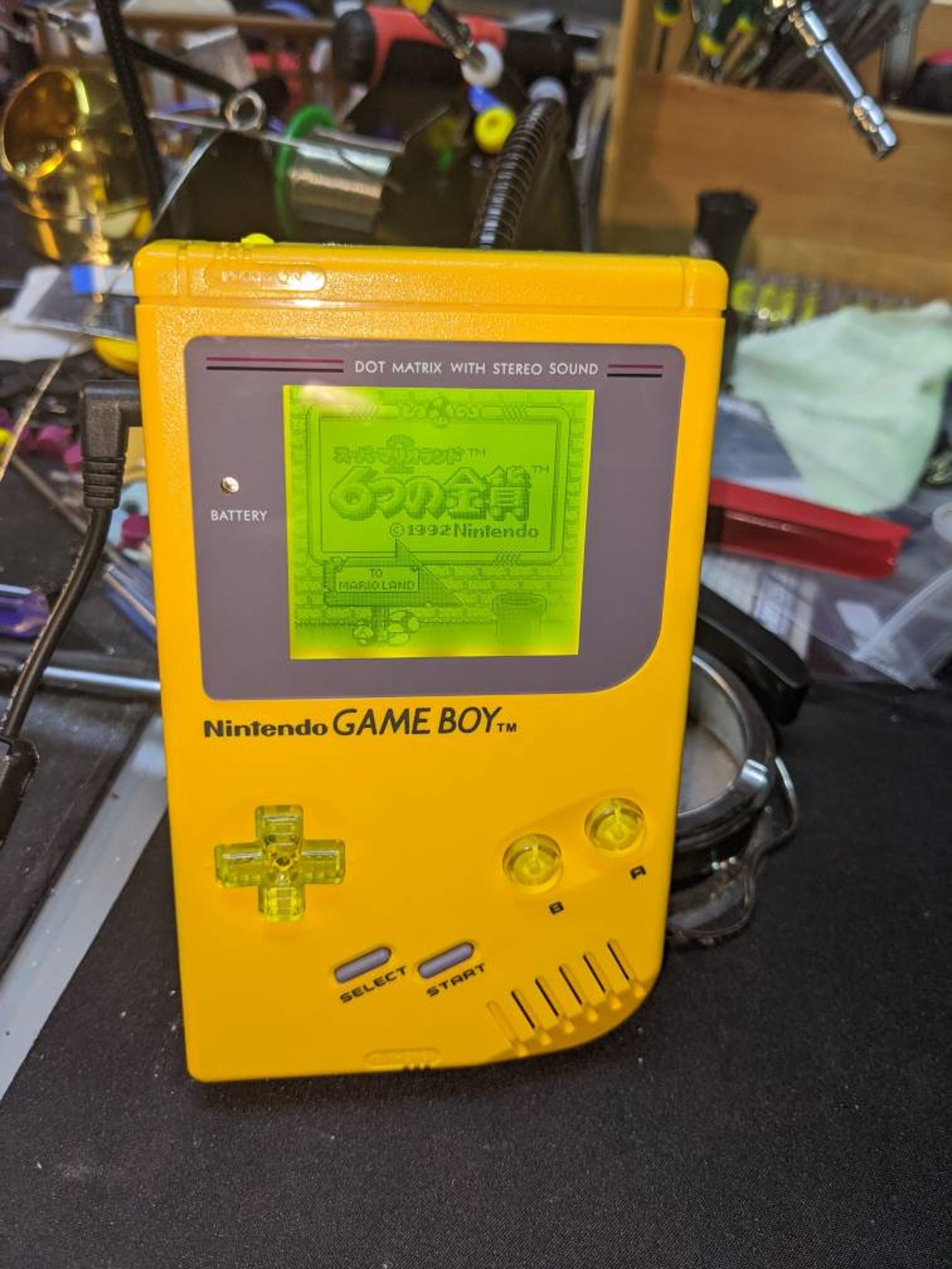 Customized/modded Yellow Game Boy DMG-001 With Yellow Back-light - Etsy