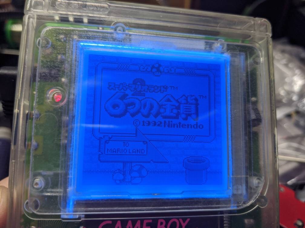 Customized/Modded Clear Game Boy DMG-001 with Blue Backlight - Etsy