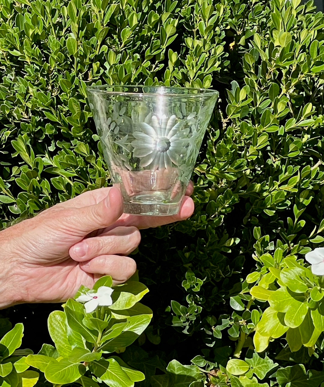 Italian Essence Floral Wine Glass - Etsy
