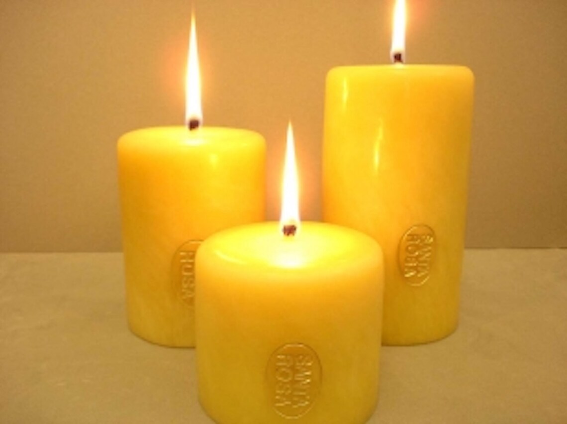 Santa Rosa Candles 4x8 Pillar | Etsy