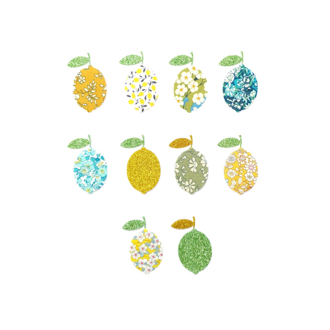 Set of 10 Iron on Lemons to Easily Customize Clothing Appron - Etsy