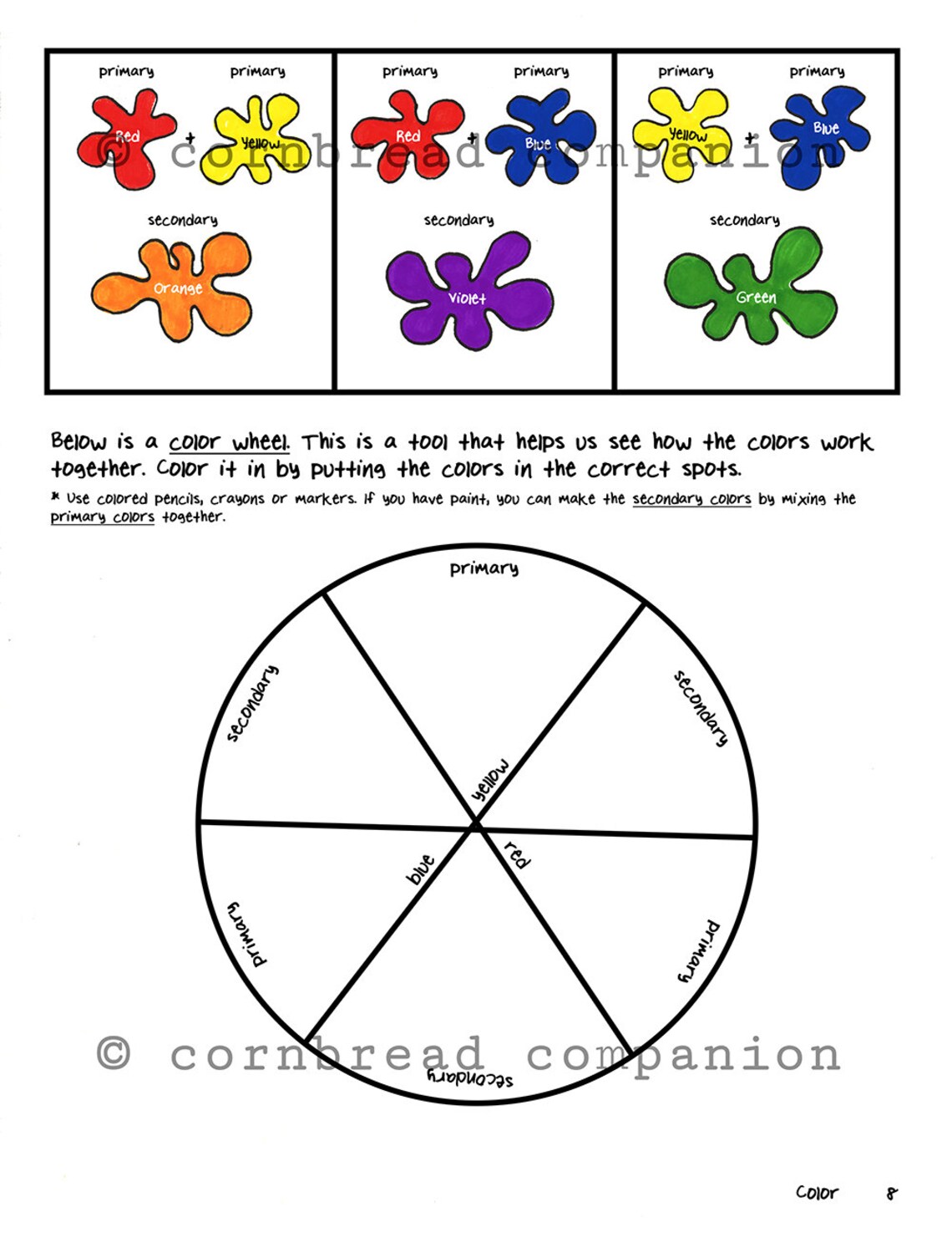 Elements of Art Activity Book Printable - Etsy
