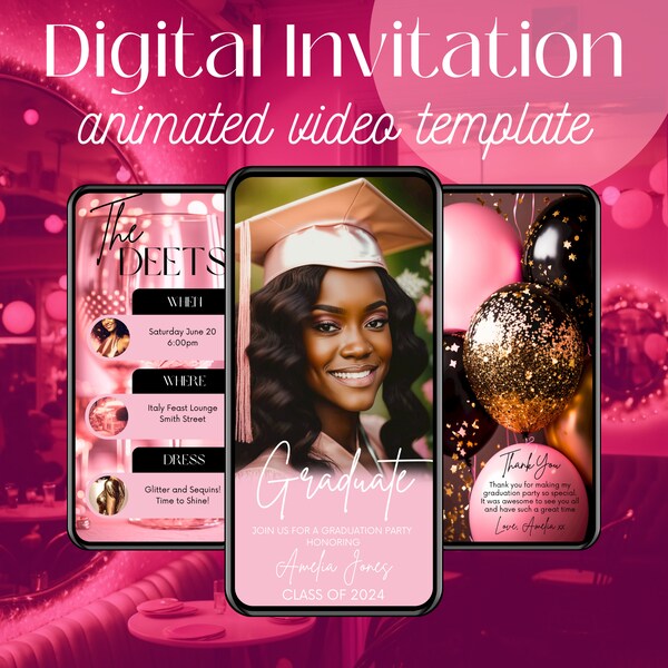 Pink Graduation - Etsy