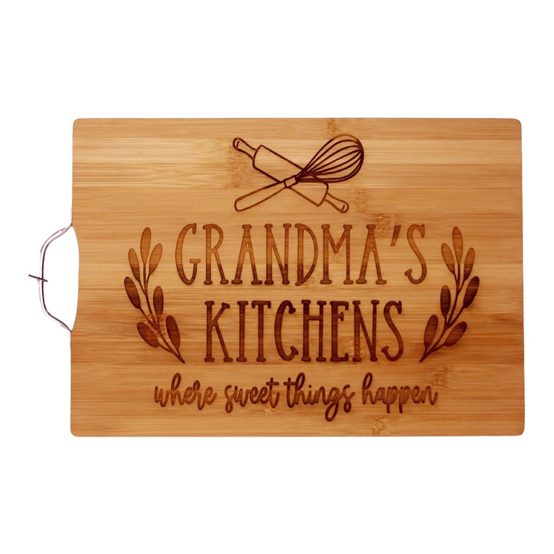 Grandmas Kitchens Where Sweet Things Happen - Cutting Board - Etsy