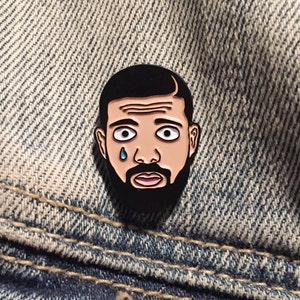 Drake Tears Enamel Lapel Pin Soft Enamel Hotline Bling - Etsy
