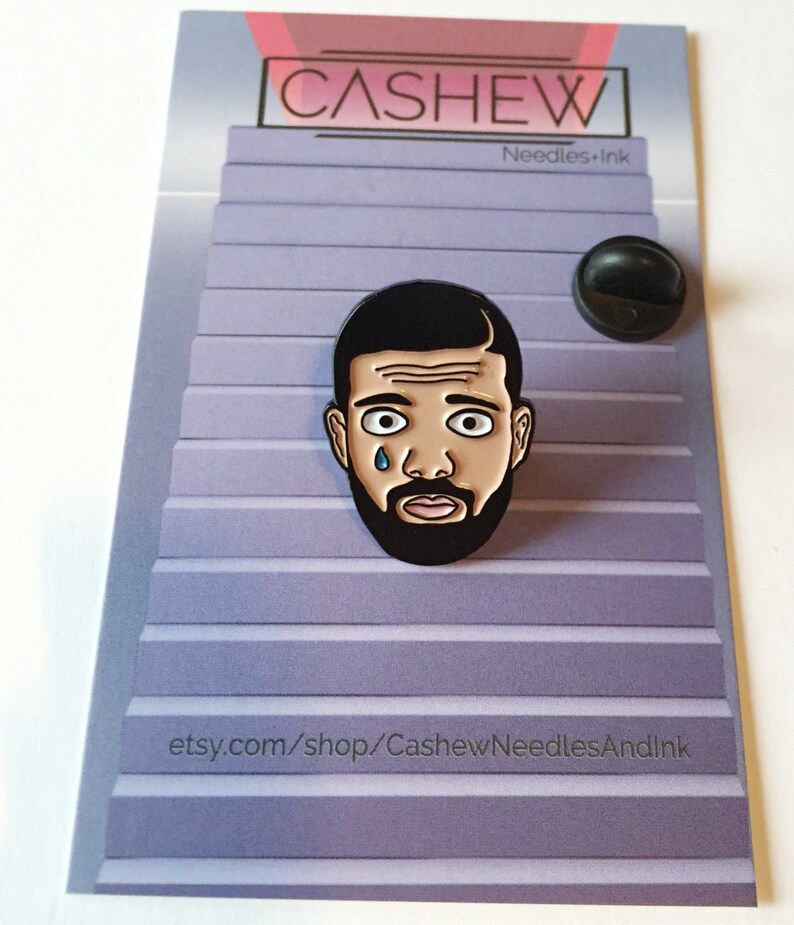 Drake Tears Enamel Lapel Pin Soft Enamel Hotline Bling - Etsy Canada