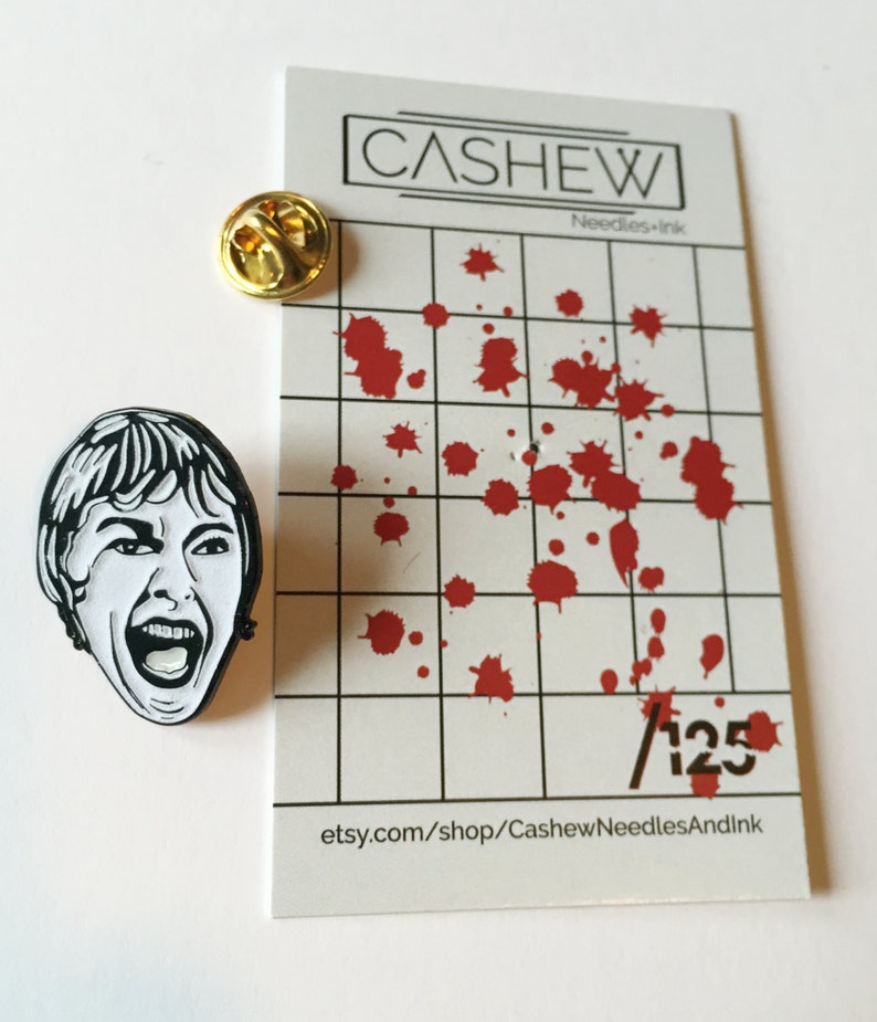 Psycho Soft Enamel Glow in the Dark Pin Marion Crane | Etsy