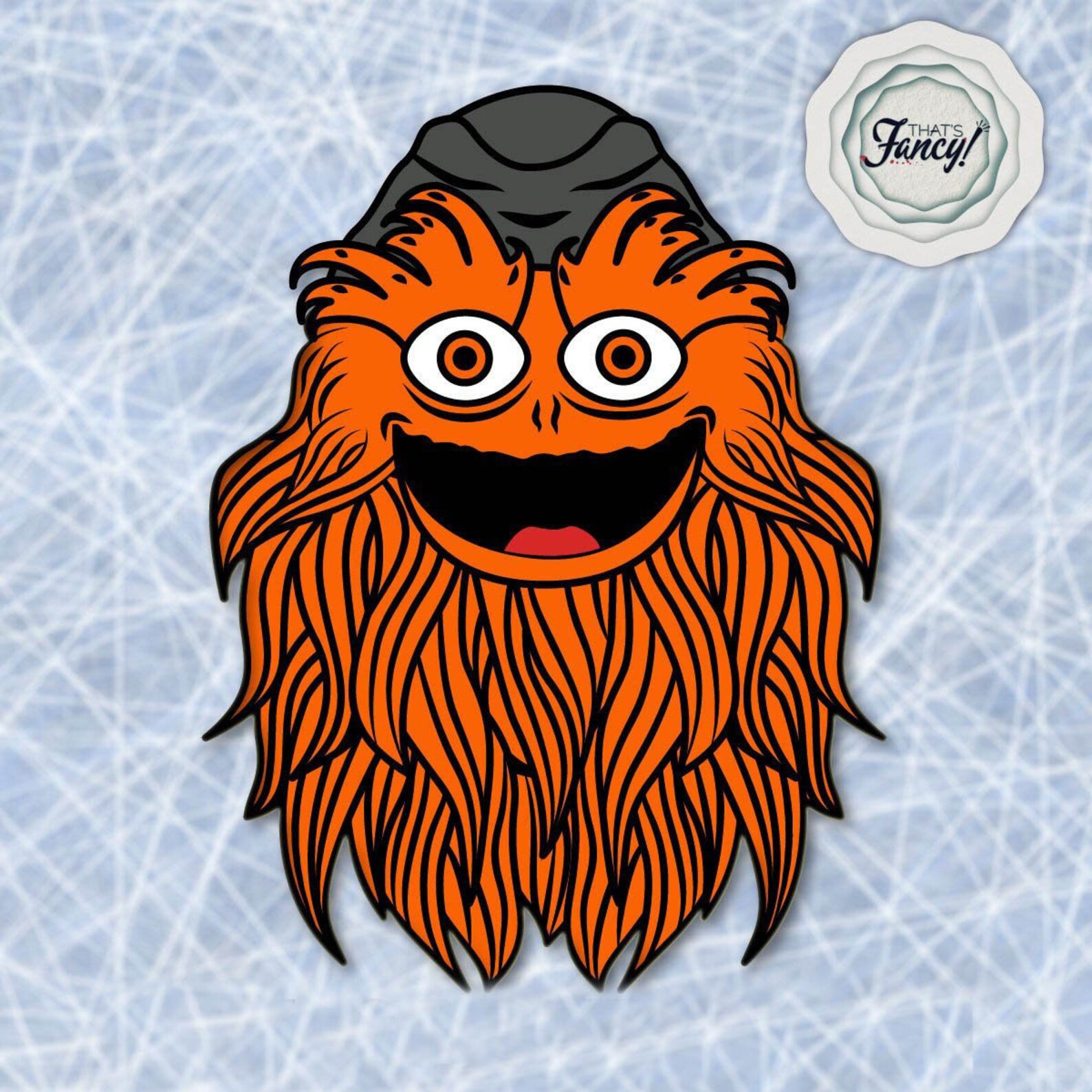Gritty Flyers Mascot Enamel Pin | Etsy